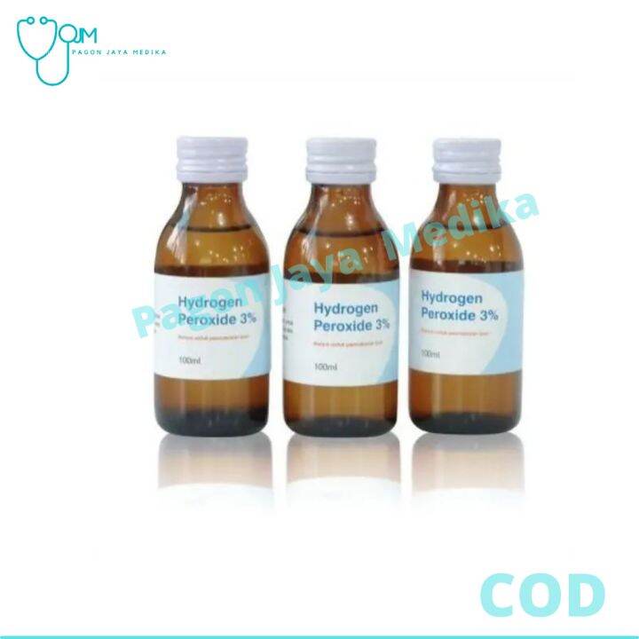 COD - Onemed H2o2 Hydrogen Peroxide 3% 100ml Larutan Antiseptic Pencuci ...