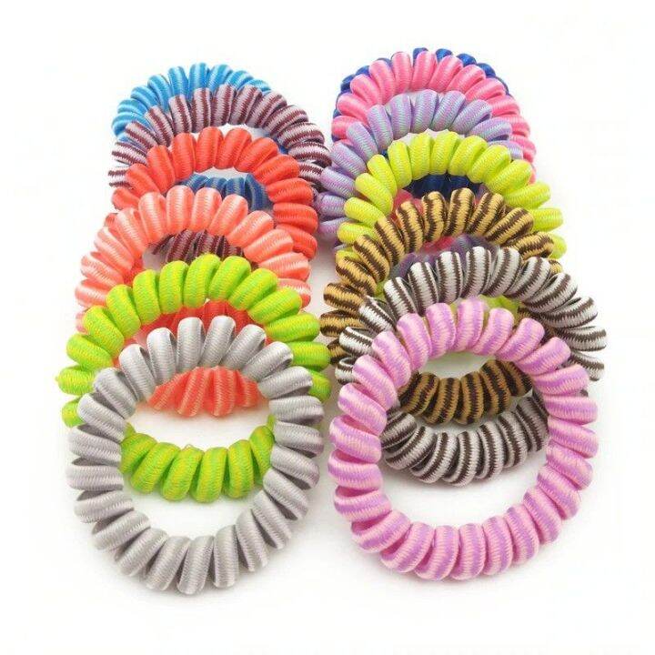 Hair Spiral Pony Tail Elastic Random Colors | Lazada PH