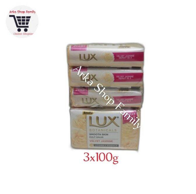 LUX Sabun Batang Velvet Jasmine Bar Soap 3x100g | Lazada Indonesia