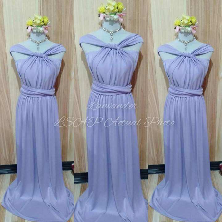 LAVANDER Infinity Dress with Attached Tube kids & Adult | Lazada PH