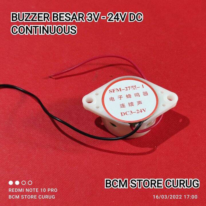 BUZZER BESAR 3V - 24V DC CONTINUOUS | Lazada Indonesia