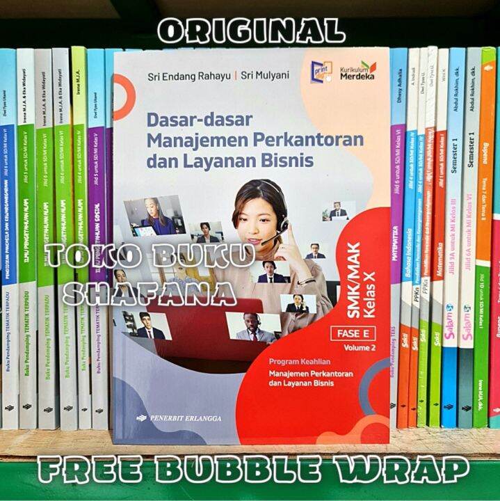 Buku Dasar Dasar Manajemen Perkantoran dan Layanan Bisnis Kelas 1 / 10 X SMK Erlangga Volume 2 ...