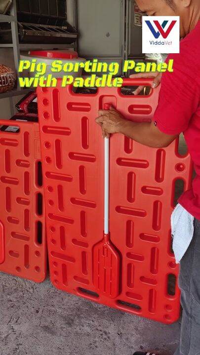 SORTING PANEL DRIVING BOARD FOR PIGS HERD BIG SIZE WITH PADDLE / SMALL ...