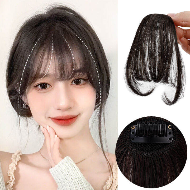 Fake Bangs 3d French Air Bangs Hairline Natural Forehead Invisible