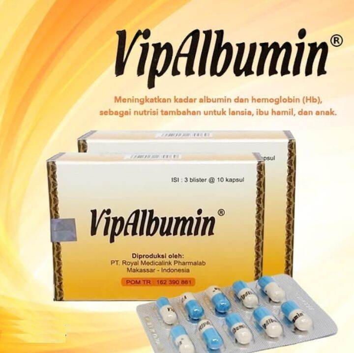 VIPALBUMIN KAPSUL ekstrak ikan gabus / Ophiocephalus Striatus Extract ...