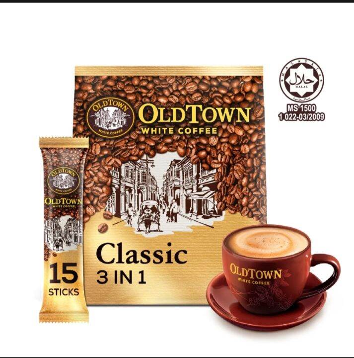 OLDTOWN Instant Premix White Coffee 3in1 (CLASSIC), 15 Sticks | Lazada
