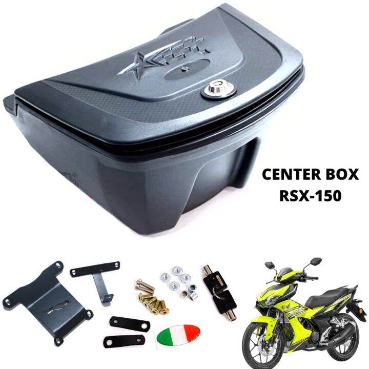 HONDA RSX 150 YAMAHA Y15ZR CENTER TOP BOX WITH KEY LOCK AND BRACKET ...