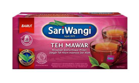 Sariwangi Teh mawar kemasan dus isi 25 x 1,8g | Lazada Indonesia