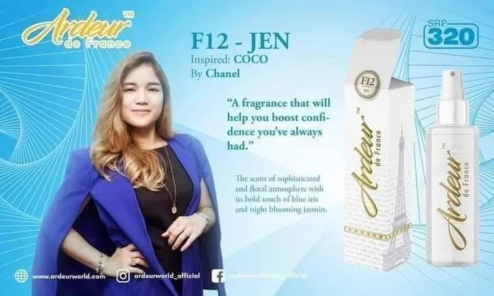 Ardeur de france Perfume Oil based for female 60ml | Lazada PH