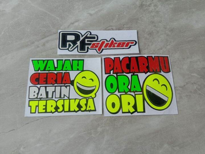 Sticker motor lucu stiker kata kata unik viral cutting | Lazada Indonesia