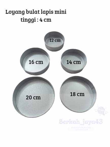 LOYANG KUE LAPIS BULAT/ Cetakan kue lapis bentuk bulat mini/ loyang ...