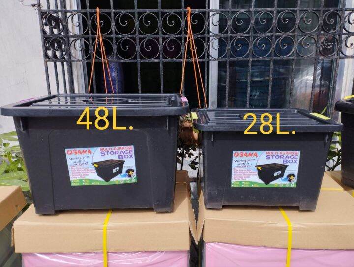 Osaka storage box 28liters and 48liters | Lazada PH