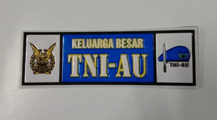 Stiker Embos Panjang TNI AU | Stiker kaca TNI AU | Stiker embos TNI AU ...