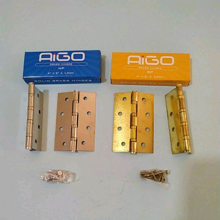 Engsel pintu plat / engsel jendela plat 4 inci kuning dan putih. harga ...
