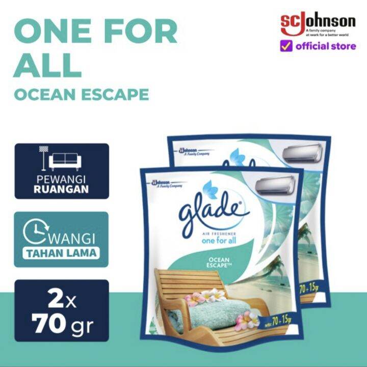 Glade One For All Air Freshener 70+5gr x 2 | Lazada Indonesia