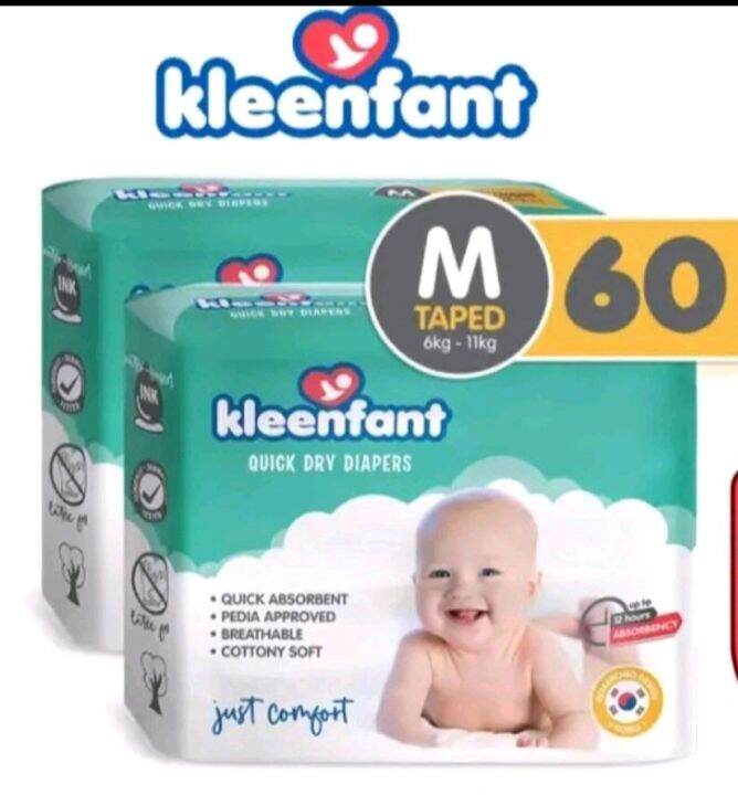 Prince Asher's Collection- Kleenfant Diaper 60 Pcs | Lazada PH