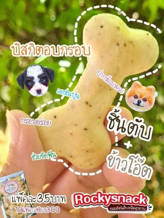 บิสกิตไก่ บิสกิตตับ ขนมหมา ขนมสัตว์เลี้ยง Rocky Snack | Lazada.co.th