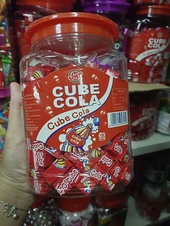 cube cola ***1กระปุกมี180ชิ้น**"เกล็ดนม ลูกอมรีเบคก้าชีส ลูกอม มิลค์เฟ ...