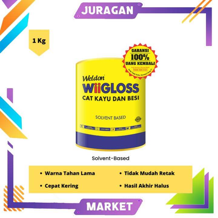 CAT KAYU BESI WELDON WIIGLOSS | Lazada Indonesia