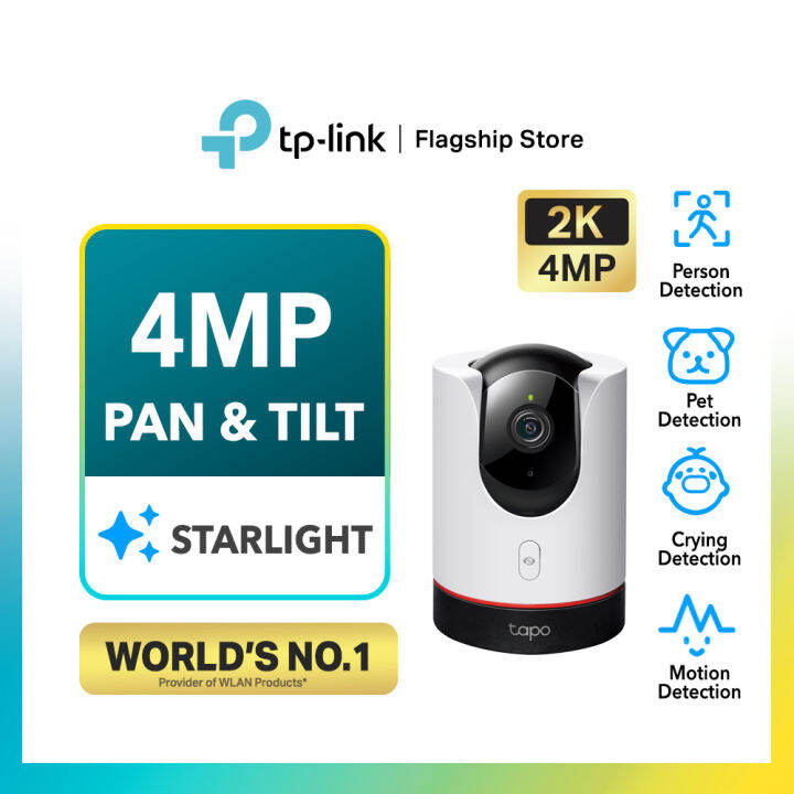 TP-Link 4MP/2K QHD Security AI CCTV With Smart Detection and Notification Wifi & Wireless Home ...