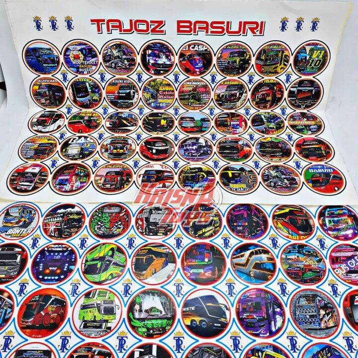 MAINAN ANAK TAJOS BUS TELOLET BAHAN TEBAL/MAINAN TAZOS BASURI isi 40pcs ...