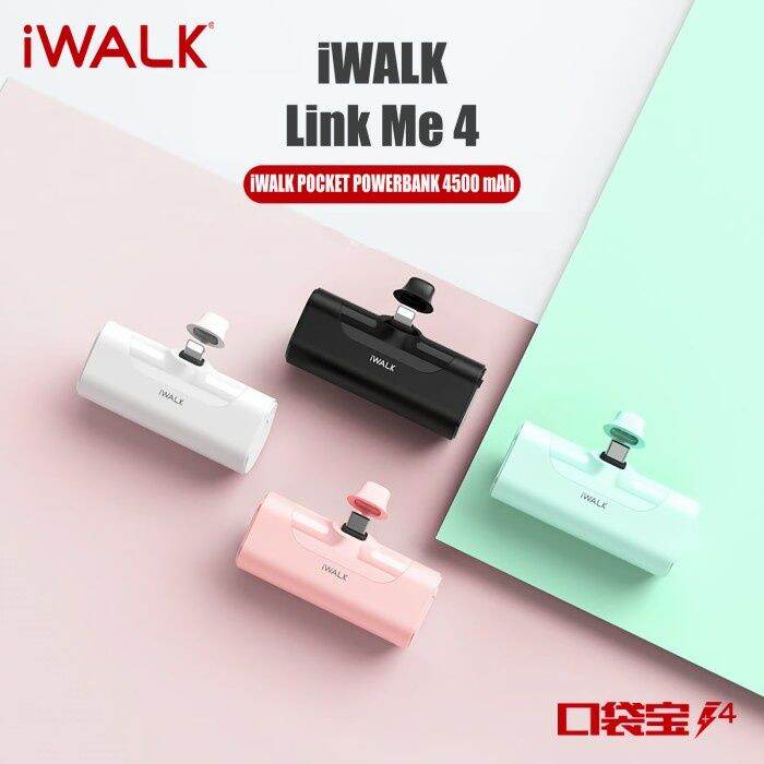 Powerbank iWALK Link Me 4 (4500mAh) : Lightning or Type C | Lazada PH