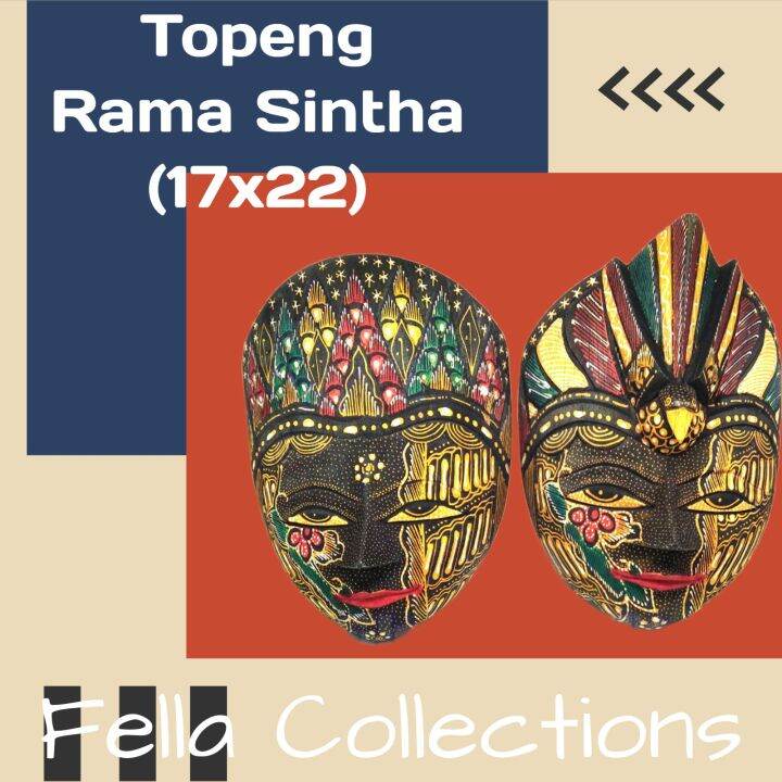 TOPENG RAMA SINTA DEKORASI HIASAN DINDING 17X22 | Lazada Indonesia