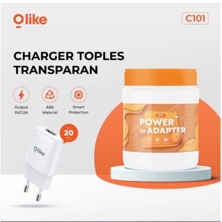 Charger Adaptor 1.2A OLIKE C101 Travel Charger Ori | Lazada Indonesia