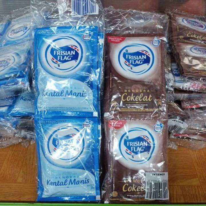 Susu sachet frisian flag susu kental manis susu bendera 1 pack isi 6 ...