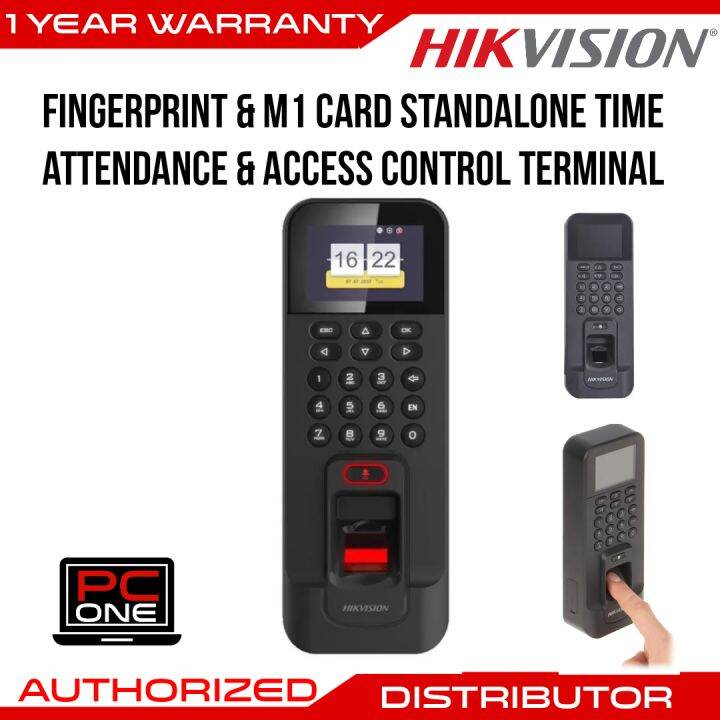 DS-K1T804AMF HIKVISION Fingerprint & M1 Card Standalone Time Attendance ...