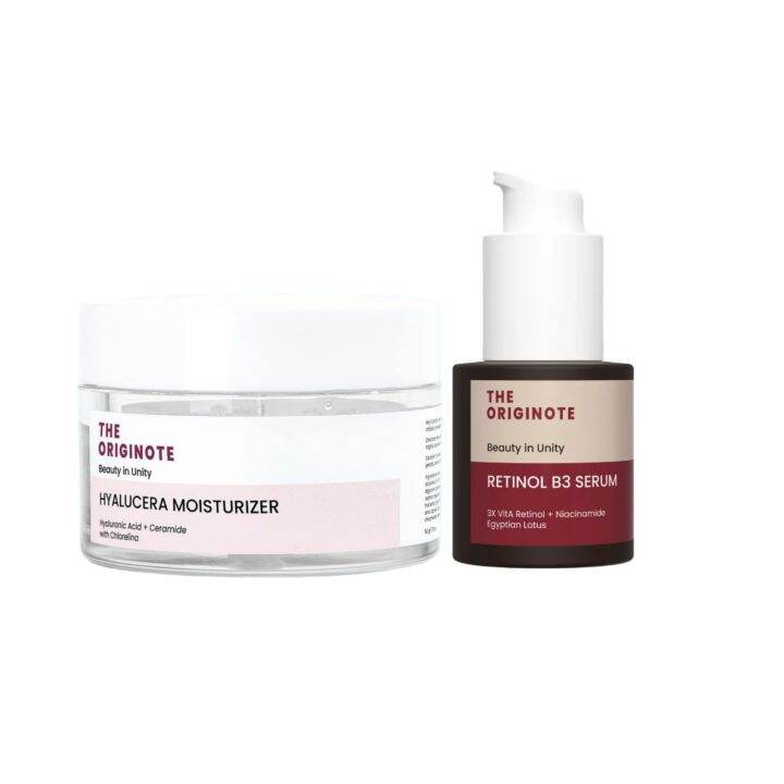 Paket Bundle The Originote Moizturizer + Retinol B3 Serum | Lazada ...