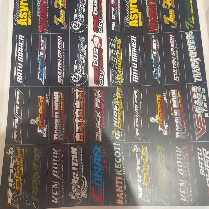 STIKER LOGO BUS BASURI ISI 50 PC / STIKER LOGO BASURI ISI 50 PC /STIKER ...