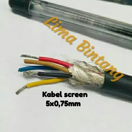 kabel data screen isi 5 x 0,75mm per roll dengan panjang 100 meter ...
