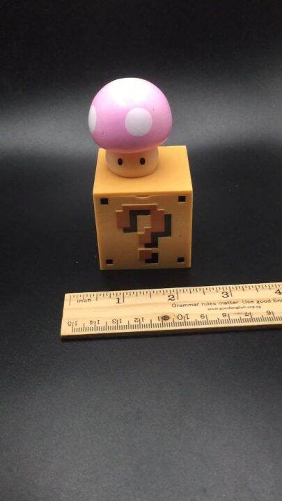 Vintage 1985 Super Mario Bros Question Block Mushroom NINTENDO RARE ...