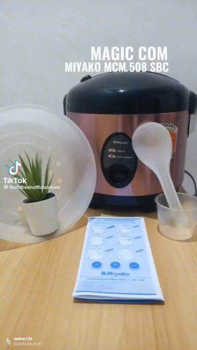 Magic Com Murah Miyako MCM-508 SBC 1,8 Liter ANTI LENGKET / Magic com 2 ...