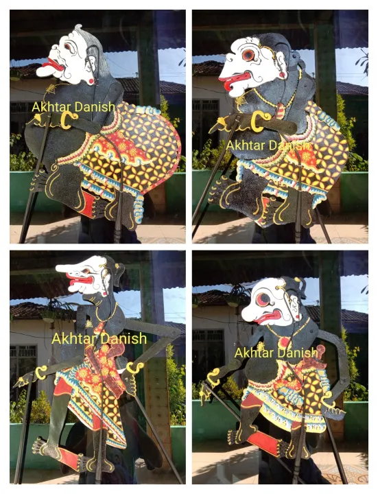 wayang kulit semar//gareng//petruk//bagong//asli kulit sapi//kualitas ...