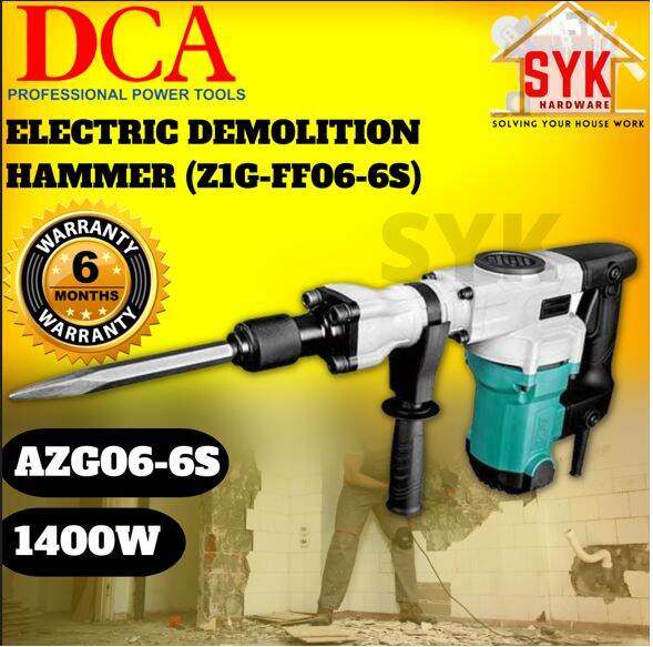 SYK DCA AZG06-6S 1400W Electric Demolition Hammer Machine Concrete ...
