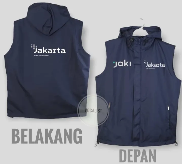 Rompi Jakarta Kolaborasi Bordir / Rompi Polos / Anti Air / Jaket DKI ...