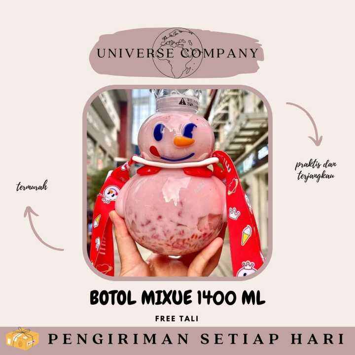 [UC] BOTOL MINUM MIXUE UKURAN 1400 ML FREE TALI / BOTOL MINUM | Lazada ...
