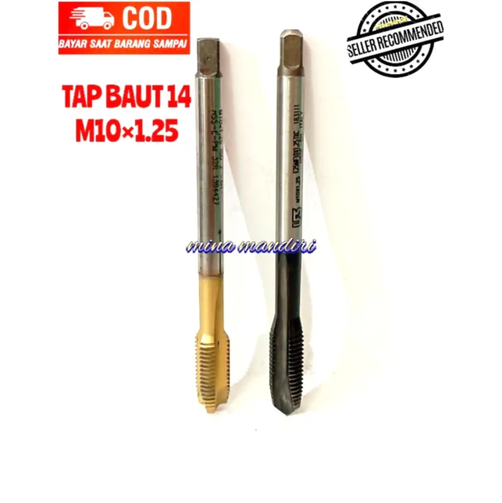 tap hand tap tap long baut kunci 14 M10×1.25 UFS FETTE long 100mm bekas mulus | Lazada Indonesia