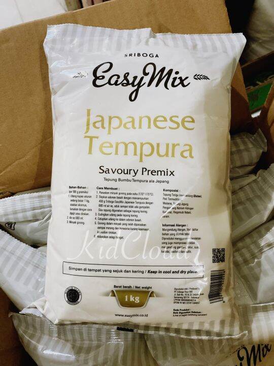 Sriboga EasyMix Japanese Tempura 1 kg Flour / Tepung Tempura ala Jepang ...