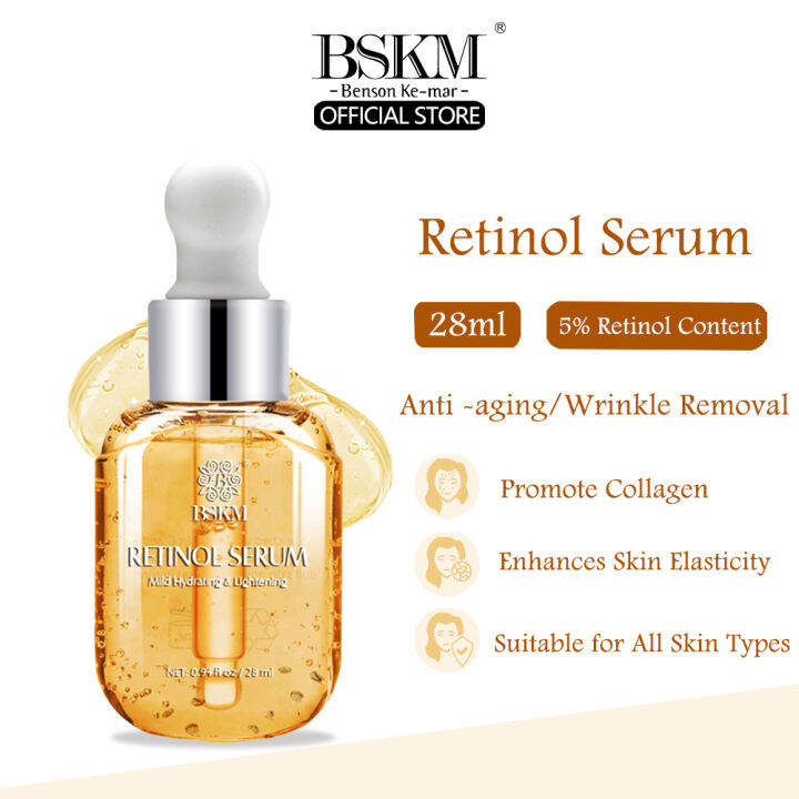 BSKM Retinol Serum Anti-Aging Lifting Firming Collagen Facial Essence ...