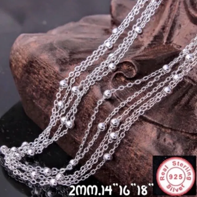 สร้อยคอเงินแท้ S925. SN04 | Lazada.co.th