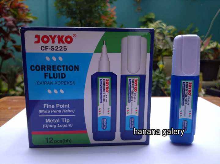 (6 pcs) JOYKO CORRECTION FLUID PEN CF-S225 / TIPE X CAIR JOYKO TIP EX CF-S225 | Lazada Indonesia