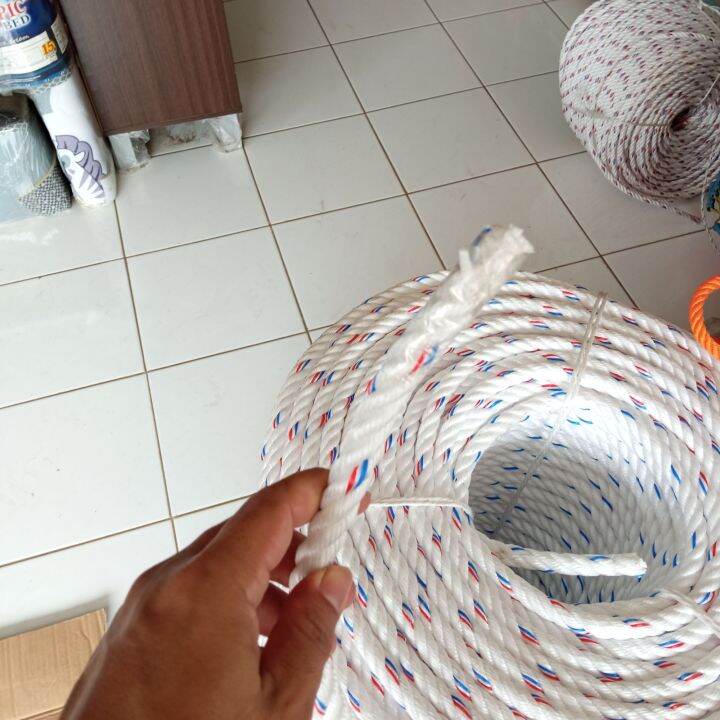 Tali Tambang 16mm Putih PERMETER / Tali Tampar 16mm Putih / Tali Terpal ...