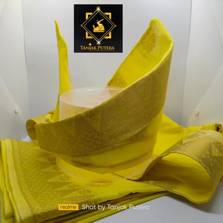 Set Tanjak Sampin Dan Bengkung Kuning DiRaja | Lazada