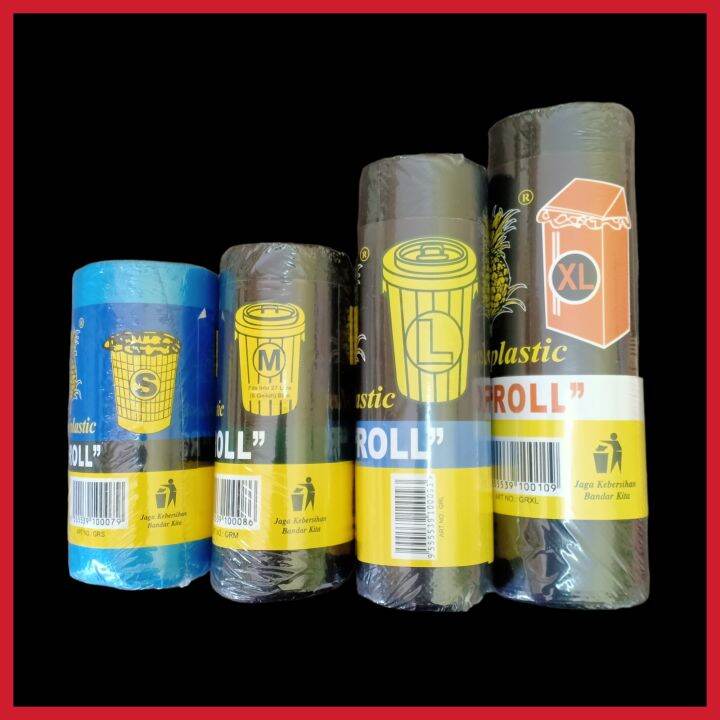 PLASTIK SAMPAH / KARUNG SAMPAH GULUNG / GARBAGE BAG ROLL S, M, L | Lazada