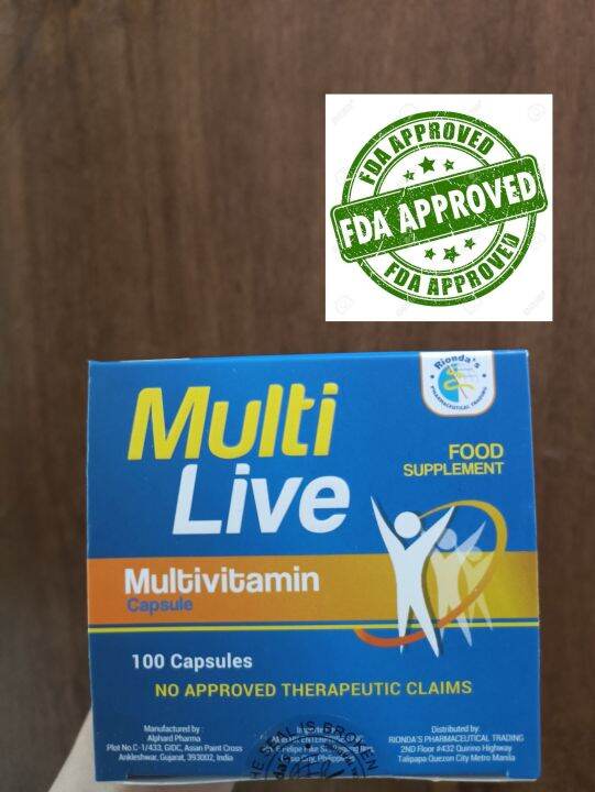 MULTIVITAMINS MULTILIVE 100 CAPSULES | Lazada PH