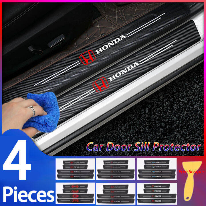 [Ready Stock] 4 Pieces Suzuki Car Door Sill Scratch Protector Universal ...