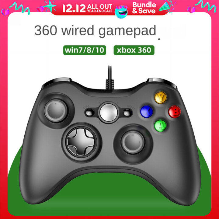 XBOX 360 wired gamepad supports Xbox 360 slim PC gamepad supports Steam and can adapt to Win7/10 ...